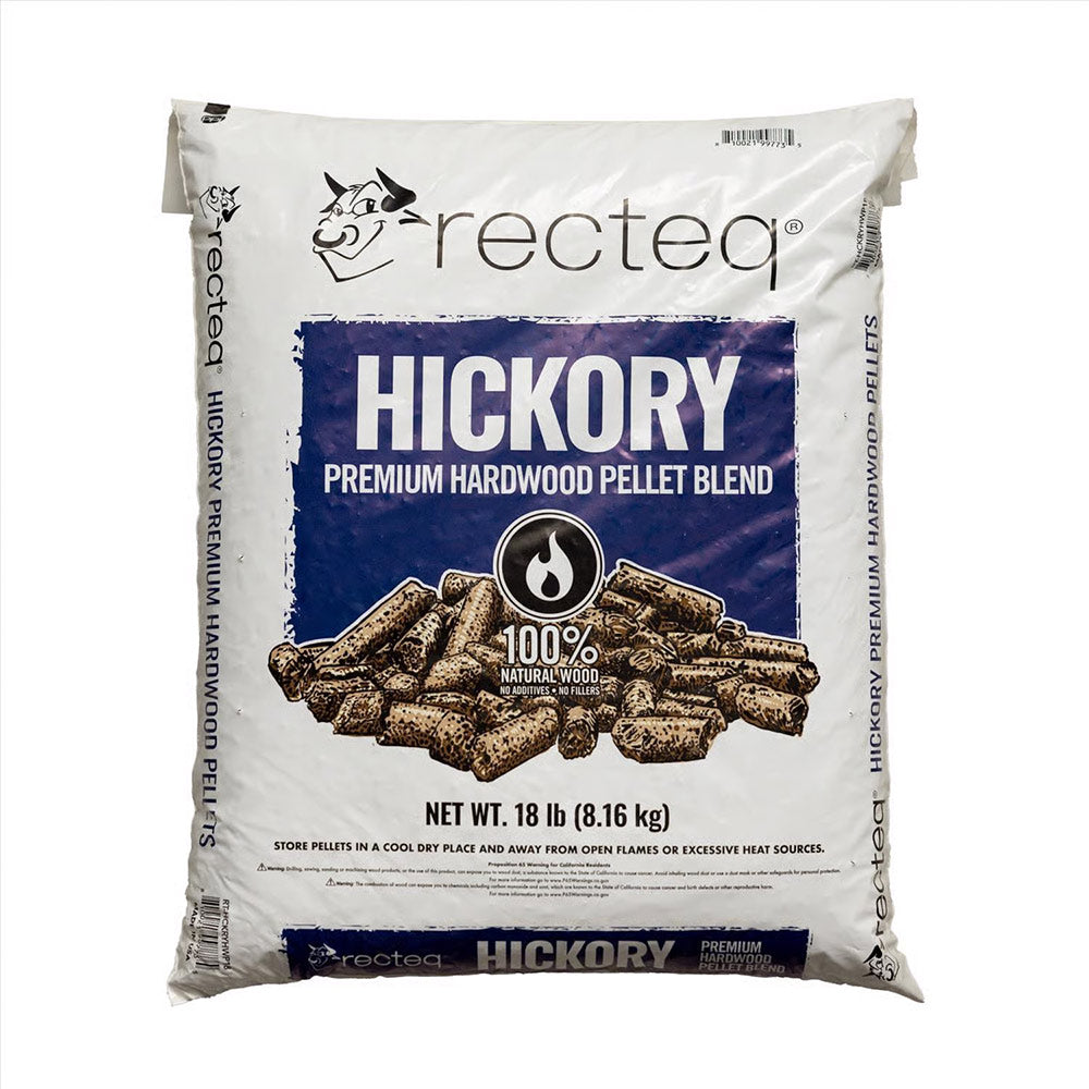 Recteq Hardwood Wood Pellet Fuel All Natural Hickory 18lb – THE BBQ ...