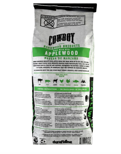 Cowboy® Charcoal & Apple Barbecue Pellets