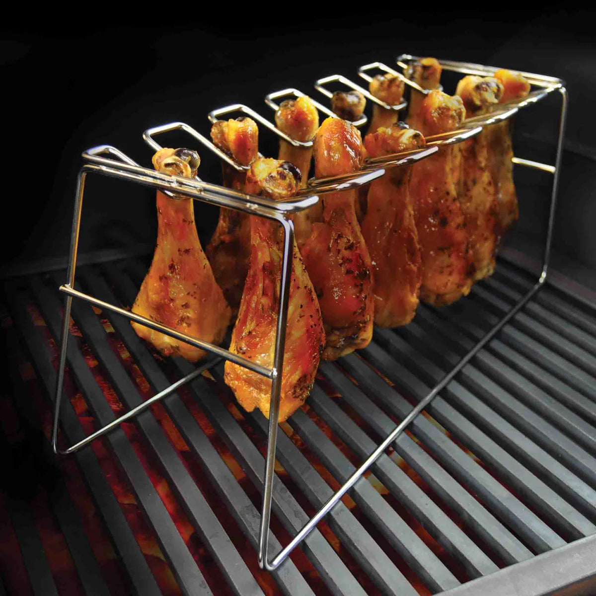 Stainless Chicken Leg Rack – THE BBQ STORE PR